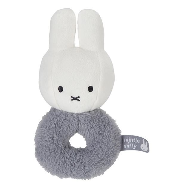 Kõristiga jänku Miffy Fluffy Blue - moon-kids.ee